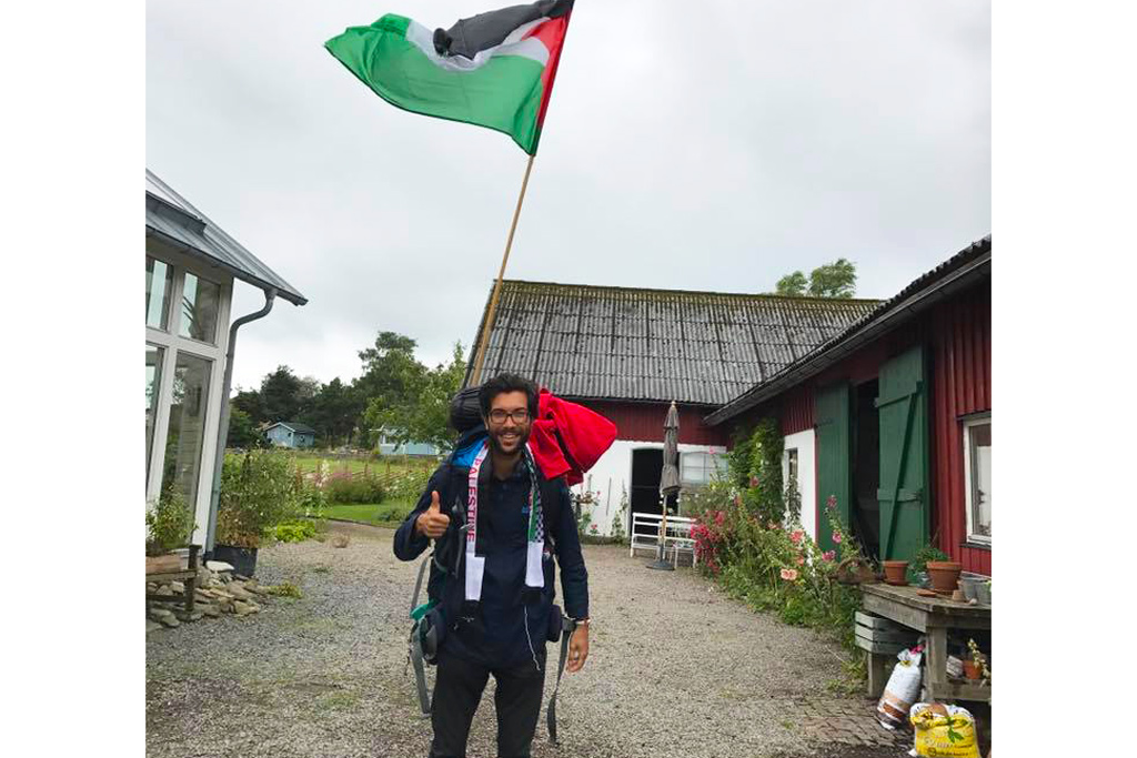 Swedish activist starts 3,000 mile hike to Palestine to raise awareness